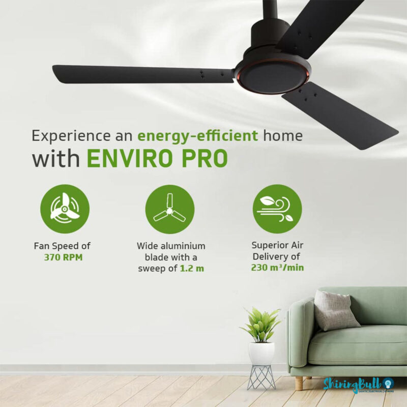 Buy V-Guard Enviro Pro BLDC 1200mm Ceiling Fan Online